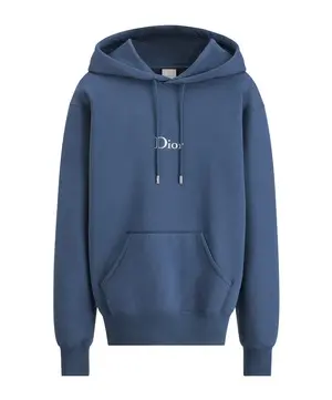 Dior Hooded Sweatshirt With Embroidery - Blue
