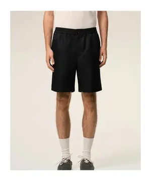 AMI Paris Elastic Waist Nylon Shorts