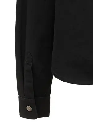 Wardrobe.NYC Long-sleeved Shirt Jacket With Classic Collar