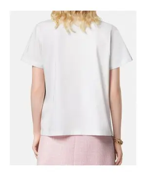 Versace Logo Embellished Crewneck T-shirt