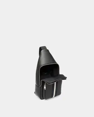 Bally Leather Sling Bag With Grosgrain Ribbon