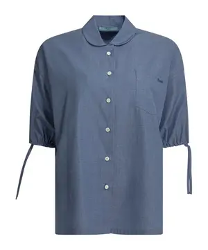 Prada Short-sleeved Button-up Shirt - Blue