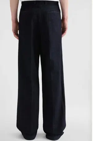 JIL SANDER Tailored Straight Leg Denim Trousers - Black