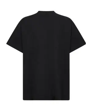 Balenciaga Graphic Printed Crewneck T-shirt - Black