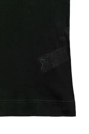 AMI Paris Sleeveless Crewneck Top With Pattern Decoration