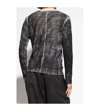 DIESEL® Cut-out Logo V-neck Sweater