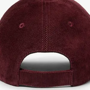Fendi Embroidered Corduroy Baseball Cap