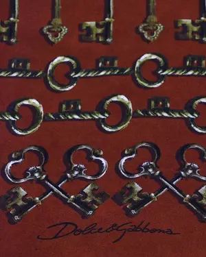 Dolce & Gabbana Silk Printed Silk Scarf - Brown