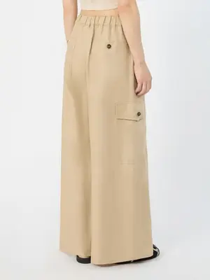 Max Mara Finale Wide-leg Pants - Sand-colored
