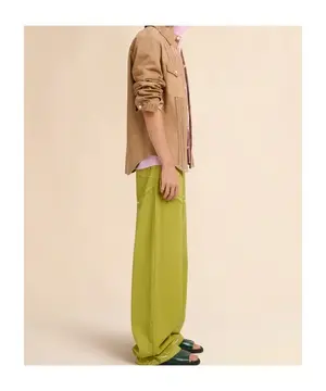 Marni Brown Suede Shirt With Cut-out Detailing