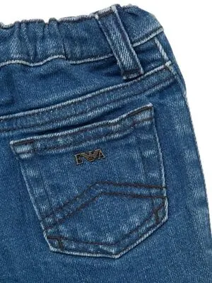 Emporio Armani Cotton Denim Bermuda Shorts