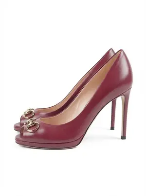 Gucci Open-toed Stiletto Heels With Horsebit Detail