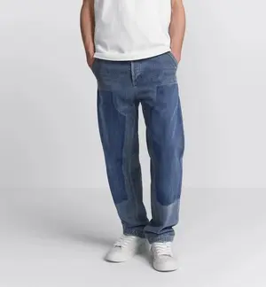 Dior Panelled Straight-leg Jeans