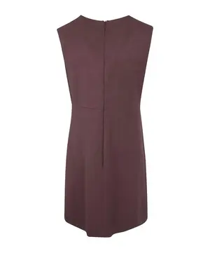 P.a.r.o.s.h Sleeveless Pocket Detail Dress - Brown