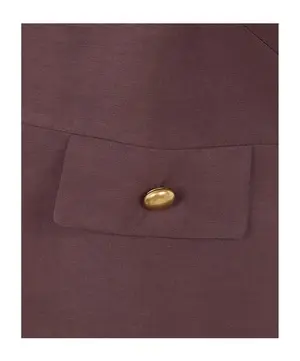 P.a.r.o.s.h Sleeveless Pocket Detail Dress - Brown