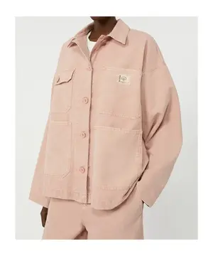 Max Mara Logo-patch Multi-pocket Jacket - Pink