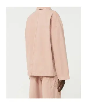 Max Mara Logo-patch Multi-pocket Jacket - Pink