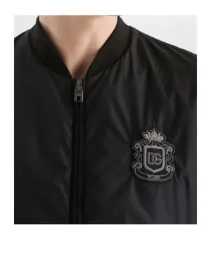 Dolce & Gabbana Logo Patch Bomber Jacket