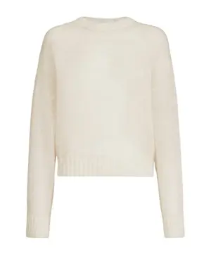 Brunello Cucinelli Long Sleeve Sweater - Ivory