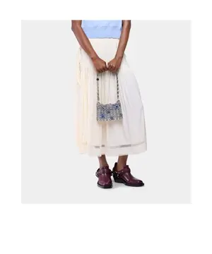 Rabanne Floral Embellished Chainmail Shoulder Bag