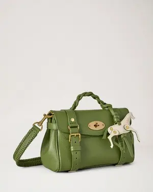 Mulberry Mini Alexa Bag With Horse Charm - Green