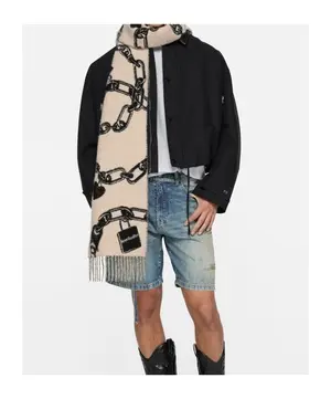 Acne Studios Chain Fringe Scarf