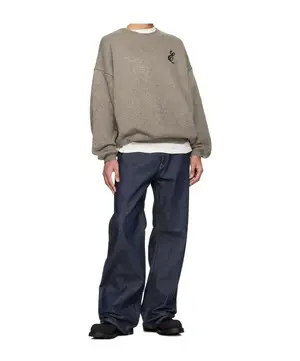 Fear Of God Relaxed Fit Embroidered Crewneck Sweater