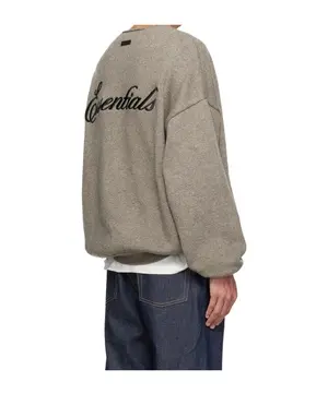 Fear Of God Relaxed Fit Embroidered Crewneck Sweater