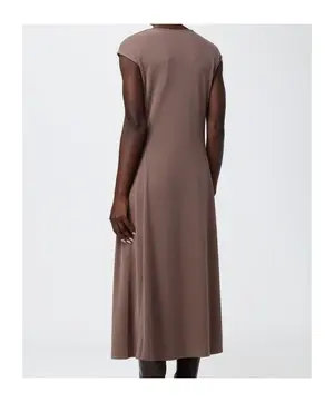 Max Mara Sleeveless Draped Maxi Dress