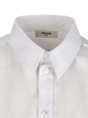 Celine Relaxed Shirt In Cotton Poplin