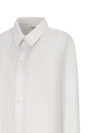 Celine Relaxed Shirt In Cotton Poplin