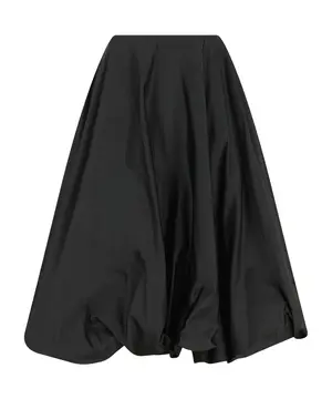 Balenciaga Draped Maxi Skirt - Black