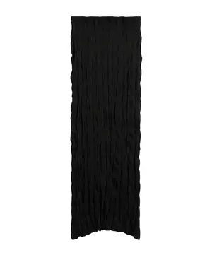 TOTEME Crinkled Knit Midi Skirt - Black