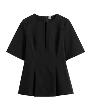 TOTEME Pleated A-line T-shirt