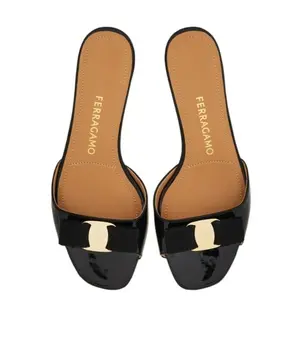 FERRAGAMO Vara Bow Slide Sandals