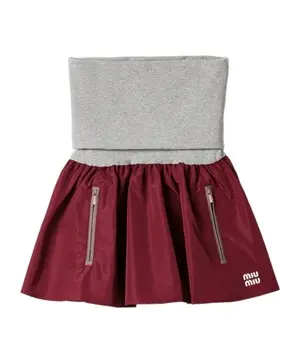 Miu Miu Elasticated Waistband Mini Skirt