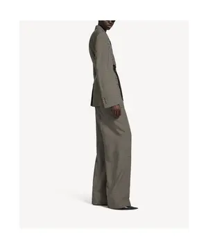 Balenciaga Checkered Straight-leg Trousers