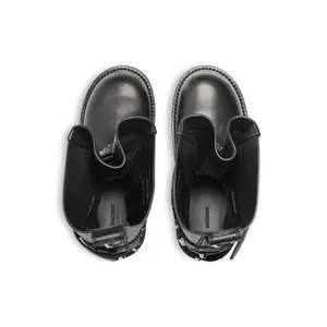 Balenciaga Buckle Detailed Leather Boots