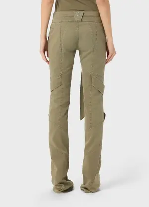 Blumarine Belted Trousers - Gray