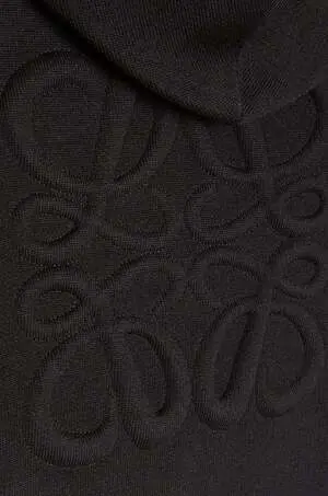 Loewe Anagram Zip-up Hoodie - Black