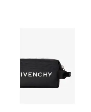 Givenchy Logo Printed G-zip Toilet Pouch