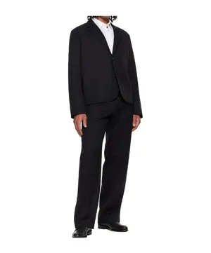 Our Legacy Gabardine Bootcut Trousers - Black