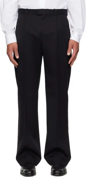 Our Legacy Gabardine Bootcut Trousers - Black
