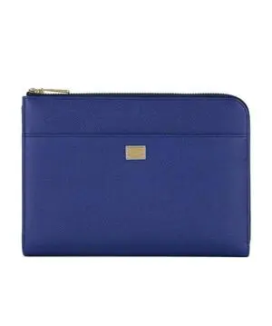 Dolce & Gabbana Logo Detail Clutch - Blue