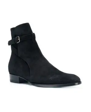 Saint Laurent Buckled Ankle Boots