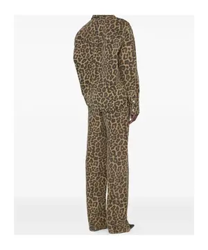 ANINE BING Paxton Leopard Print Shirt