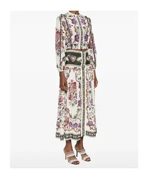 Farm Rio Rococo Printed Long Sleeve Top