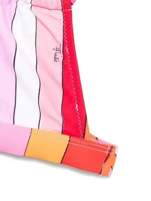 Emilio Pucci Striped Cross-strap Bikini