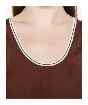 Brunello Cucinelli Sleeveless Ribbed Jersey Tank - Red