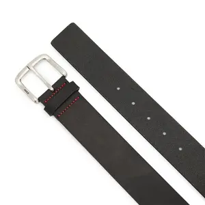 Hugo Boss Leather Logo Belt - Black
